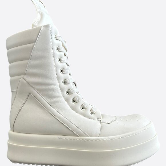 Rick Owens | Shoes | Rick Owens White Mega Geobaskets | Poshmark
